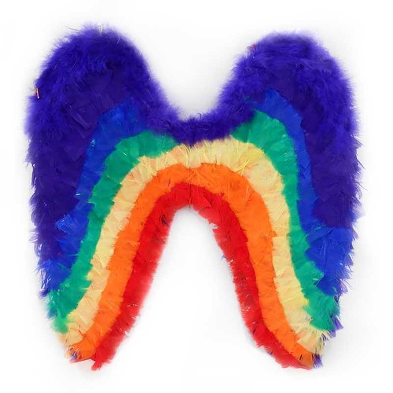 Rainbow Fluffy Wings - 62cm x 74cm | The Base Warehouse