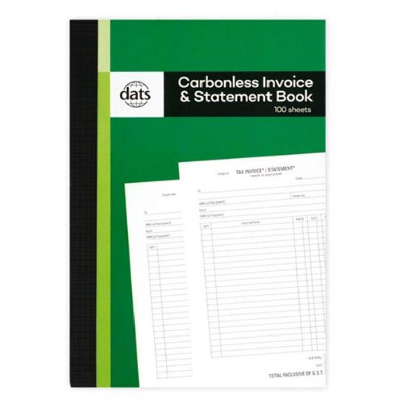 100 Sheet Carbonless Invoice & Statement Book | The Base Warehouse