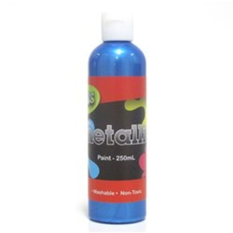 Paint Washable Bottle 250ml Metallic Blue | The Base Warehouse