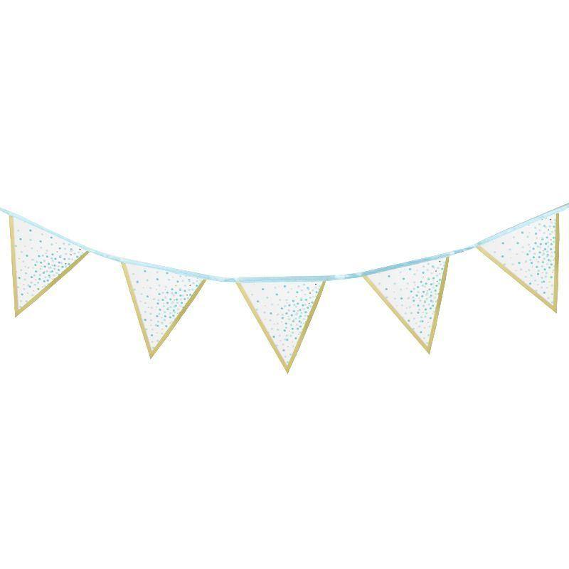 Baby Blue Flag Bunting - 3m | The Base Warehouse