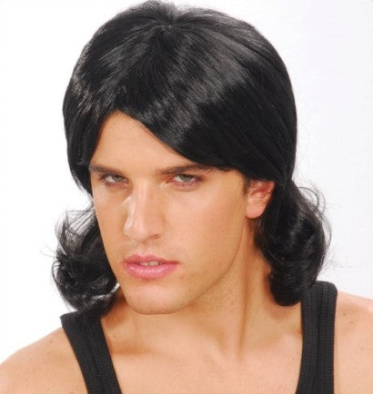 Black Glam Mullet Wig | The Base Warehouse