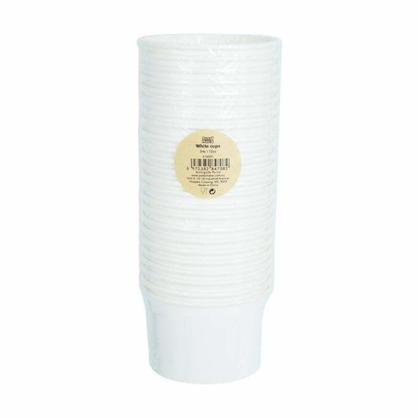 24 Pack White Paper Tubs - 354ml | The Base Warehouse