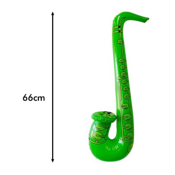 PVC Inflatable Saxophone - 66cm | The Base Warehouse