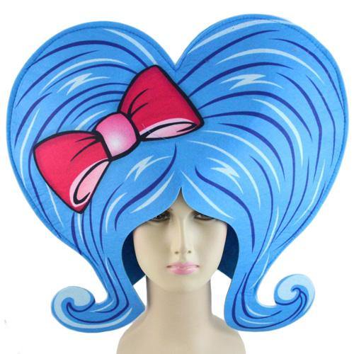 Blue Pop Art 2D Wig | The Base Warehouse