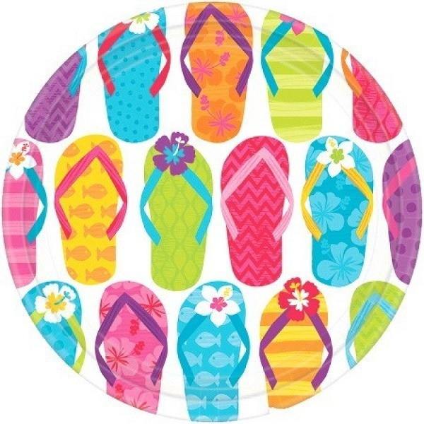 60 Pack Flip Side Round Paper Plates - Large | The Base Warehouse