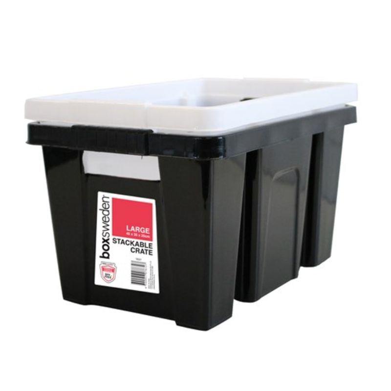 Large Stackable Crate - 45cm x 35cm x 25cm | The Base Warehouse