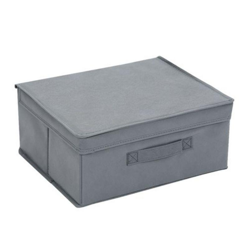 Square Storage Box with Lid - 14L | The Base Warehouse