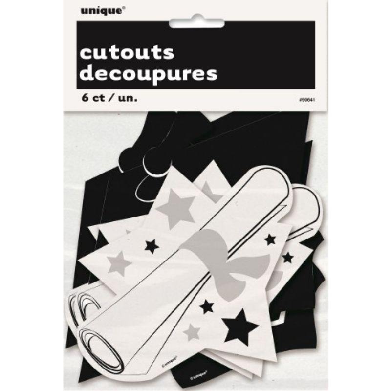 6 Pack Graduation Mini Cutouts | The Base Warehouse