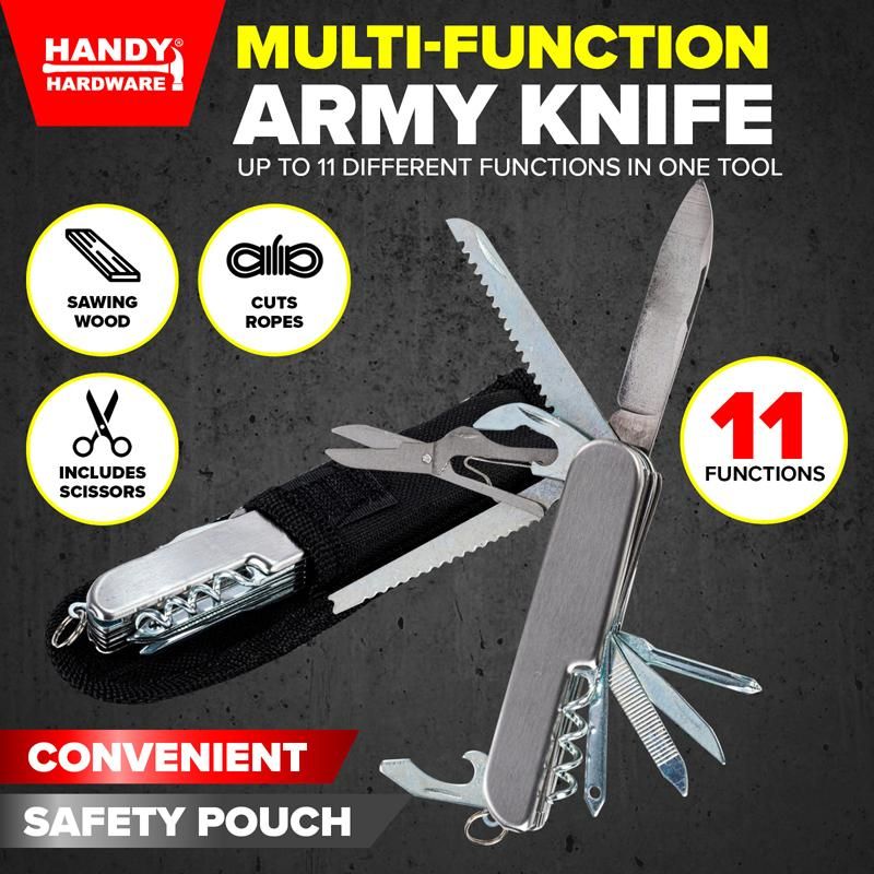 Multi Function Knife Army With Pouch | The Base Warehouse