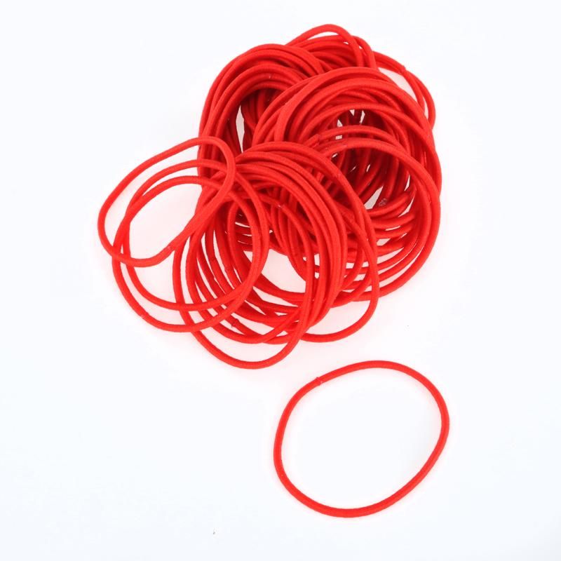 60 Pack Hair Elastic Metal Free Thin Hair Ties | The Base Warehouse