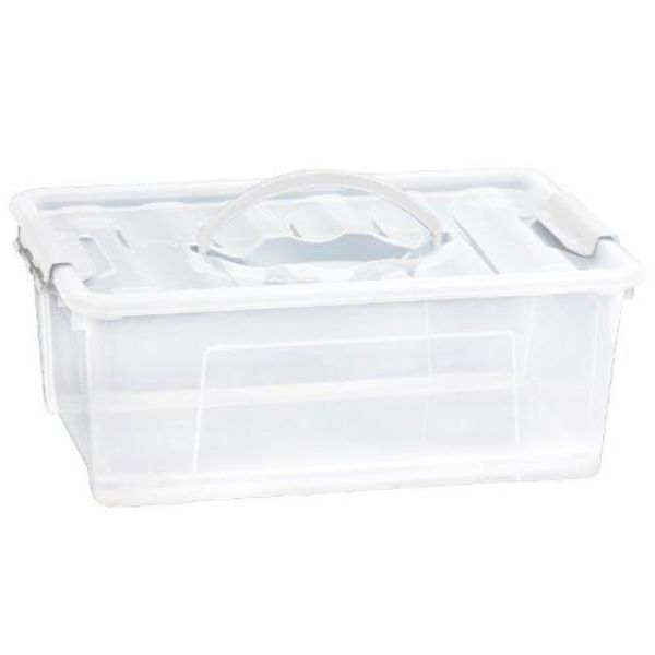 Shallow Storage Box 20L - 45.5cm x 32cm x 18cm | The Base Warehouse