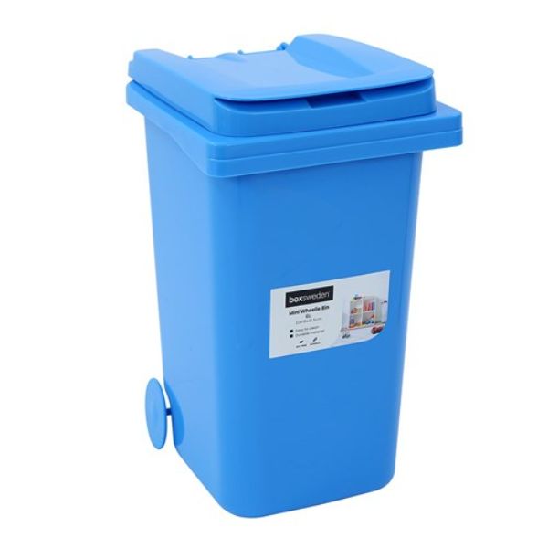 Wheelie Bin - 6L | 22cm x 18cmx 31.5cm | The Base Warehouse