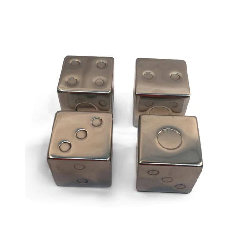 4 Pack Stainless Steel Dice Ice Cubes - 0.27cm x 0.27cm x 0.27cm | The ...