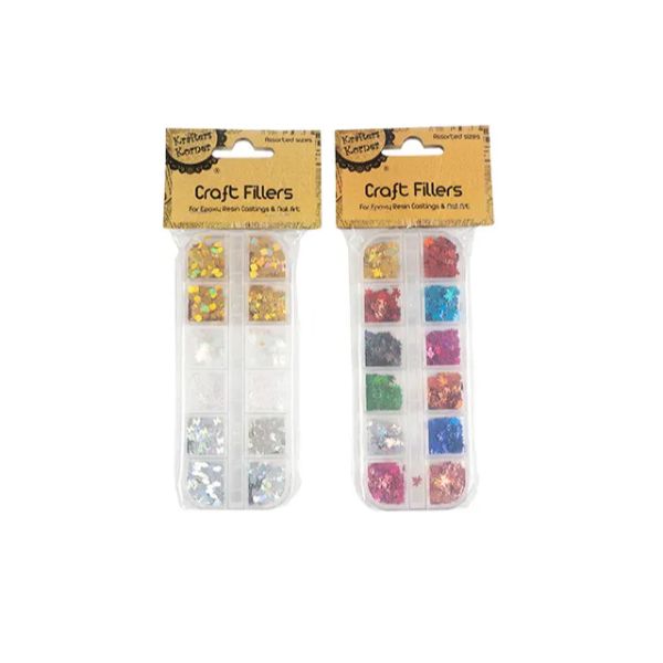 Assorted Craft Fillers - 12.8cm x 5.3cm x 1.1cm | The Base Warehouse