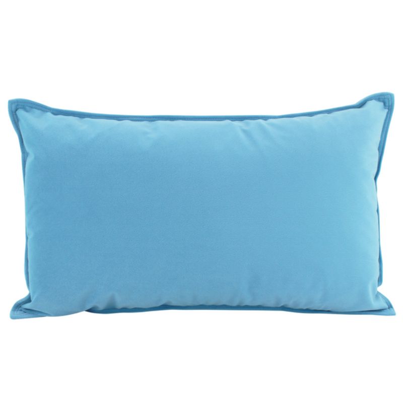 Velvet Sky Blue Cushion - 30cm x 50cm | The Base Warehouse