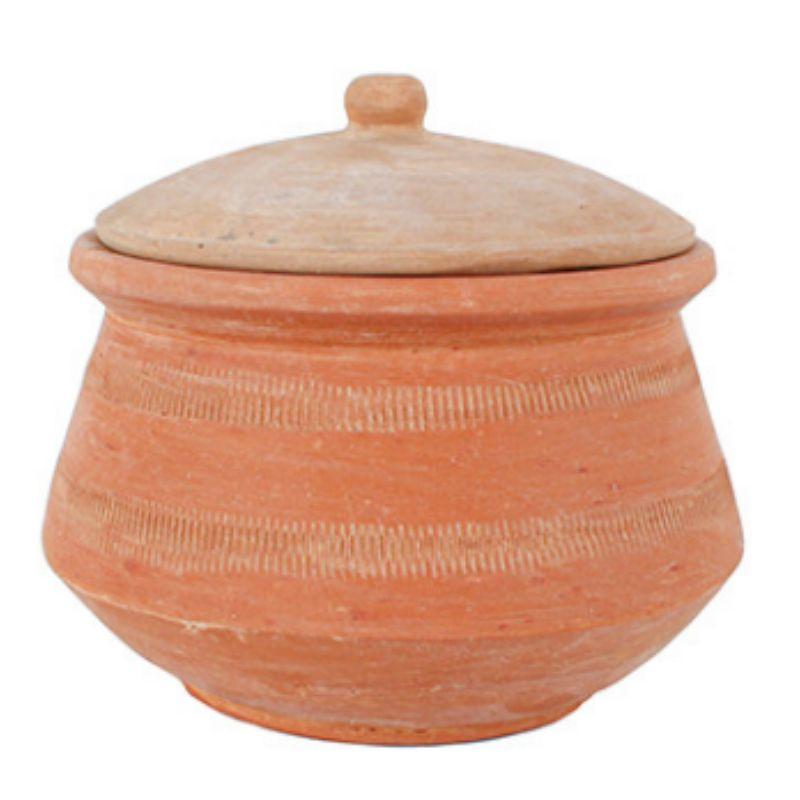 Darma Terracotta Display Pot with Lid - 15cm x 15cm | The Base Warehouse
