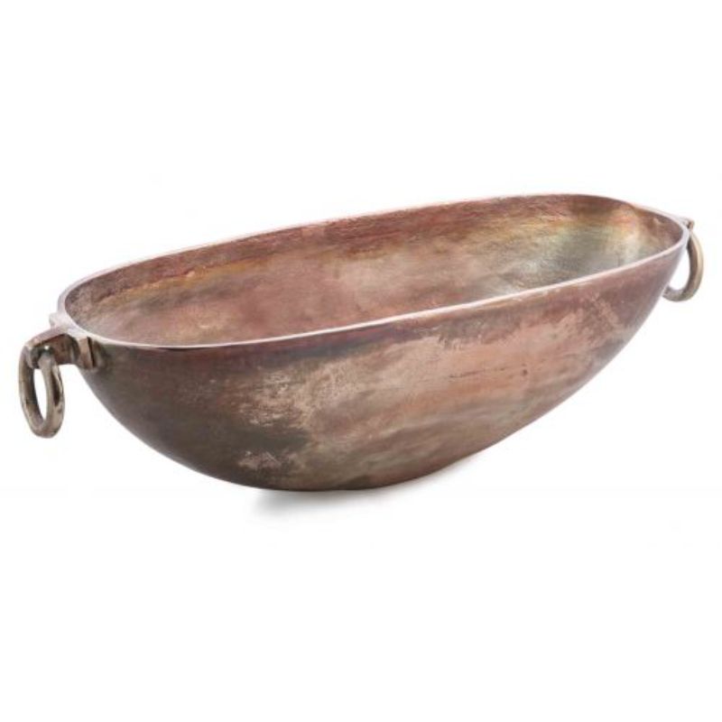 Aluminium Oval Bowl with Handles - 73.5cm x 24cm x 20.5cm | The Base ...