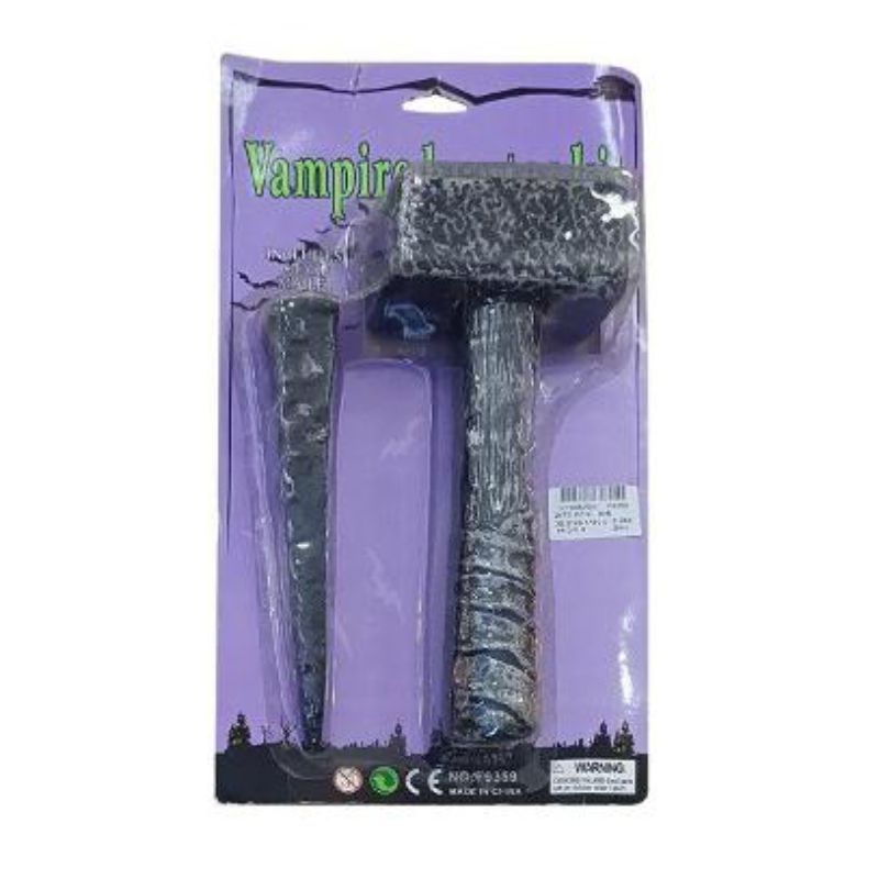 Hammer and Stake Halloween Weapon Set | The Base Warehouse