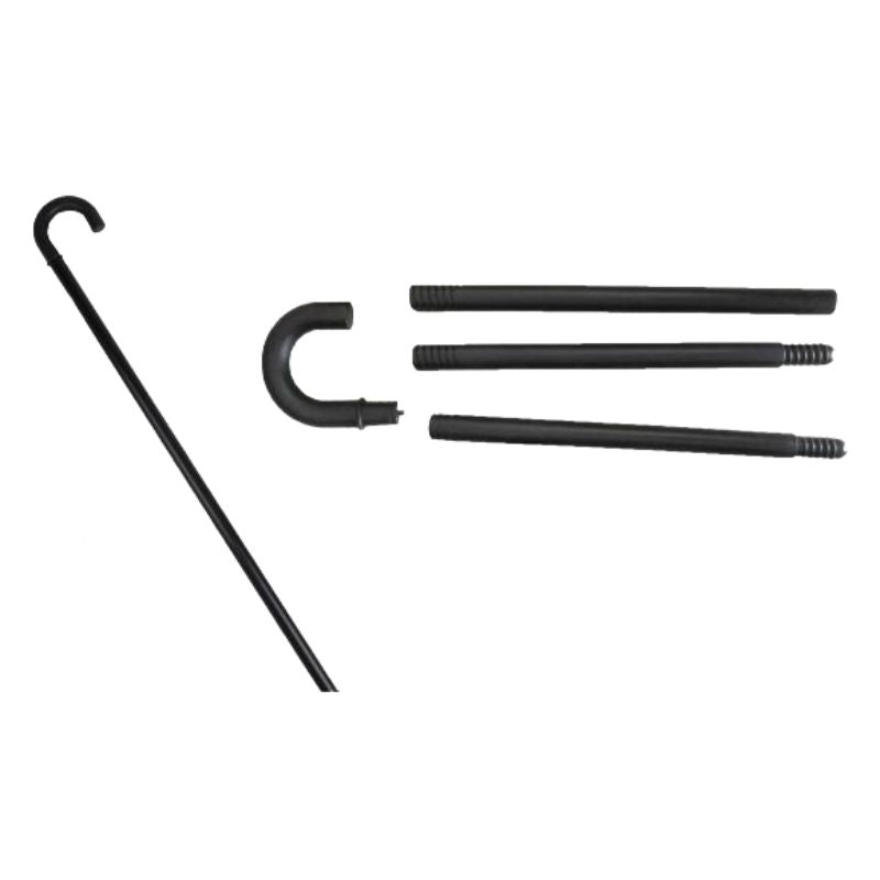 Black Plastic Walking Cane - 100cm | The Base Warehouse