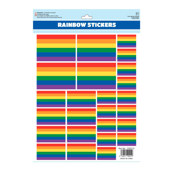 20 Pack Rainbow Stickers | The Base Warehouse