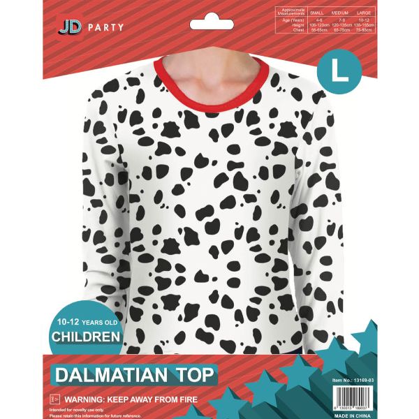Kids Dalmatian Top - Large | The Base Warehouse