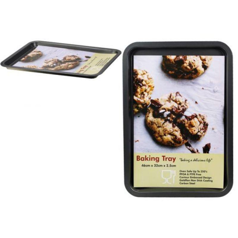 Extra Large Baking Tray - 46cm x 32cm x 2.5cm | The Base Warehouse