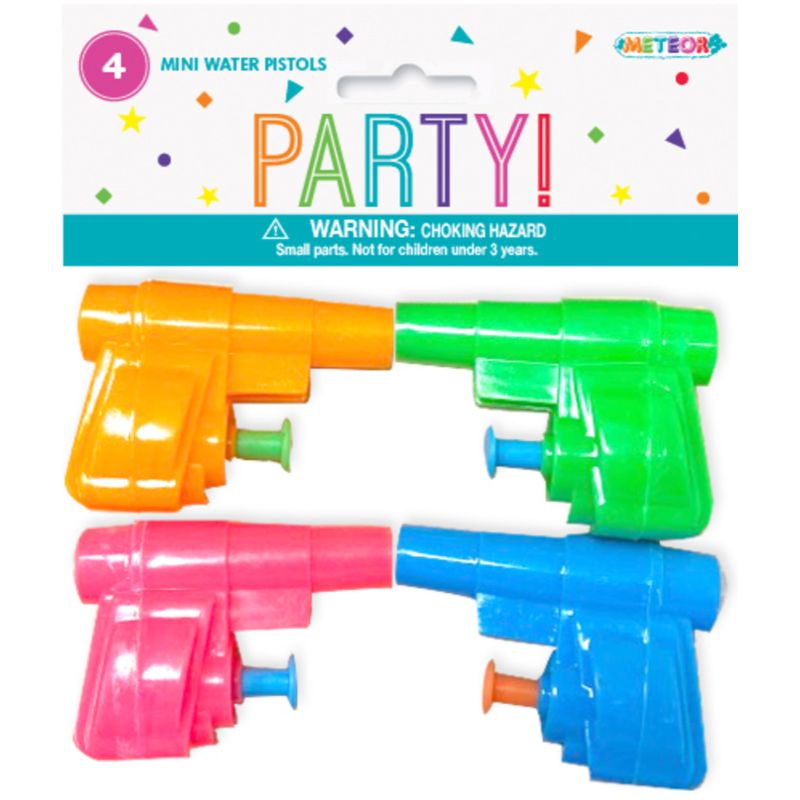 4 Pack Mini Water Guns | The Base Warehouse
