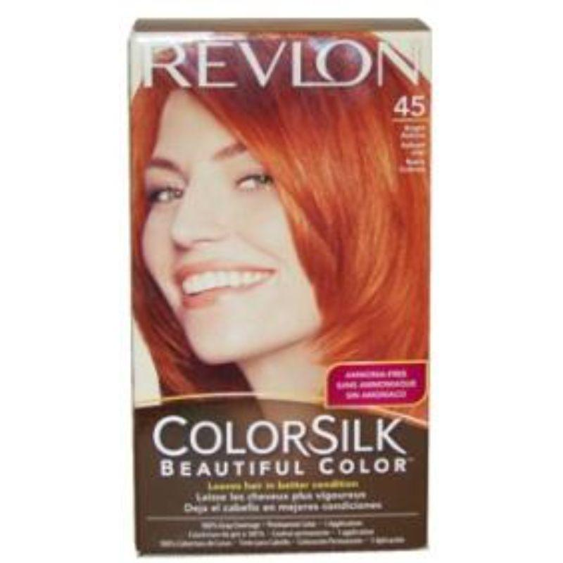 Revlon ColorSilk Hair Dye 45 Bright Auburn | The Base Warehouse