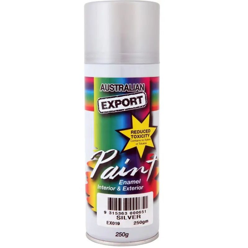Silver Export Spray Paint - 250gm | The Base Warehouse