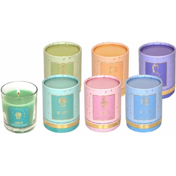 Scented Candle with Tarot Design | The Base Warehouse