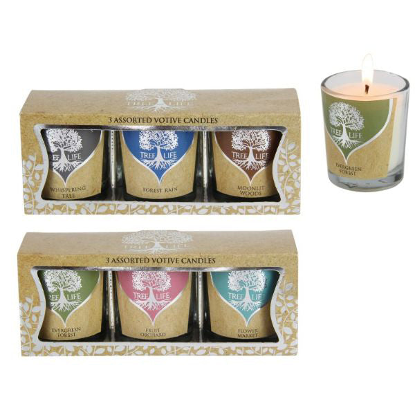 3 Pack Tree Of Life Candles | The Base Warehouse