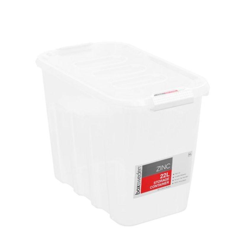 Zinc Storage Container - 22L | The Base Warehouse