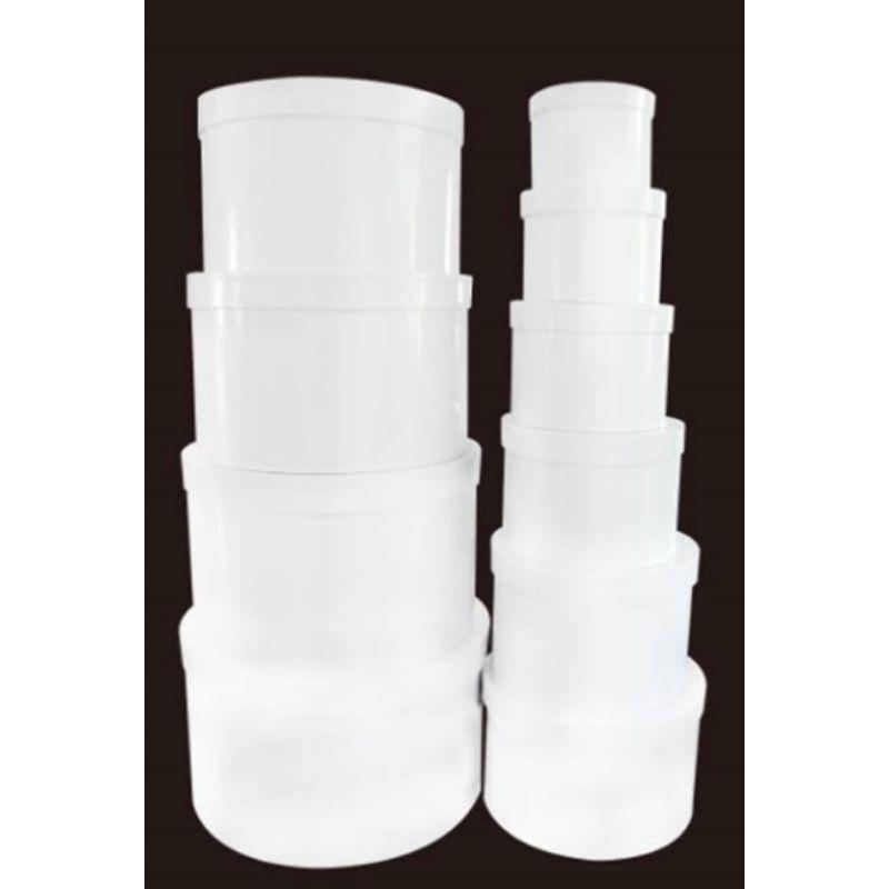 White Round Gift Box | The Base Warehouse