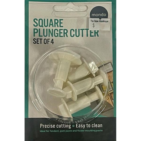 4 Pack Square Plunger Cutter | The Base Warehouse