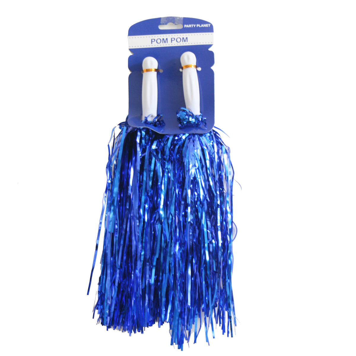 2 Pack Blue Metallic Pom Pom | The Base Warehouse