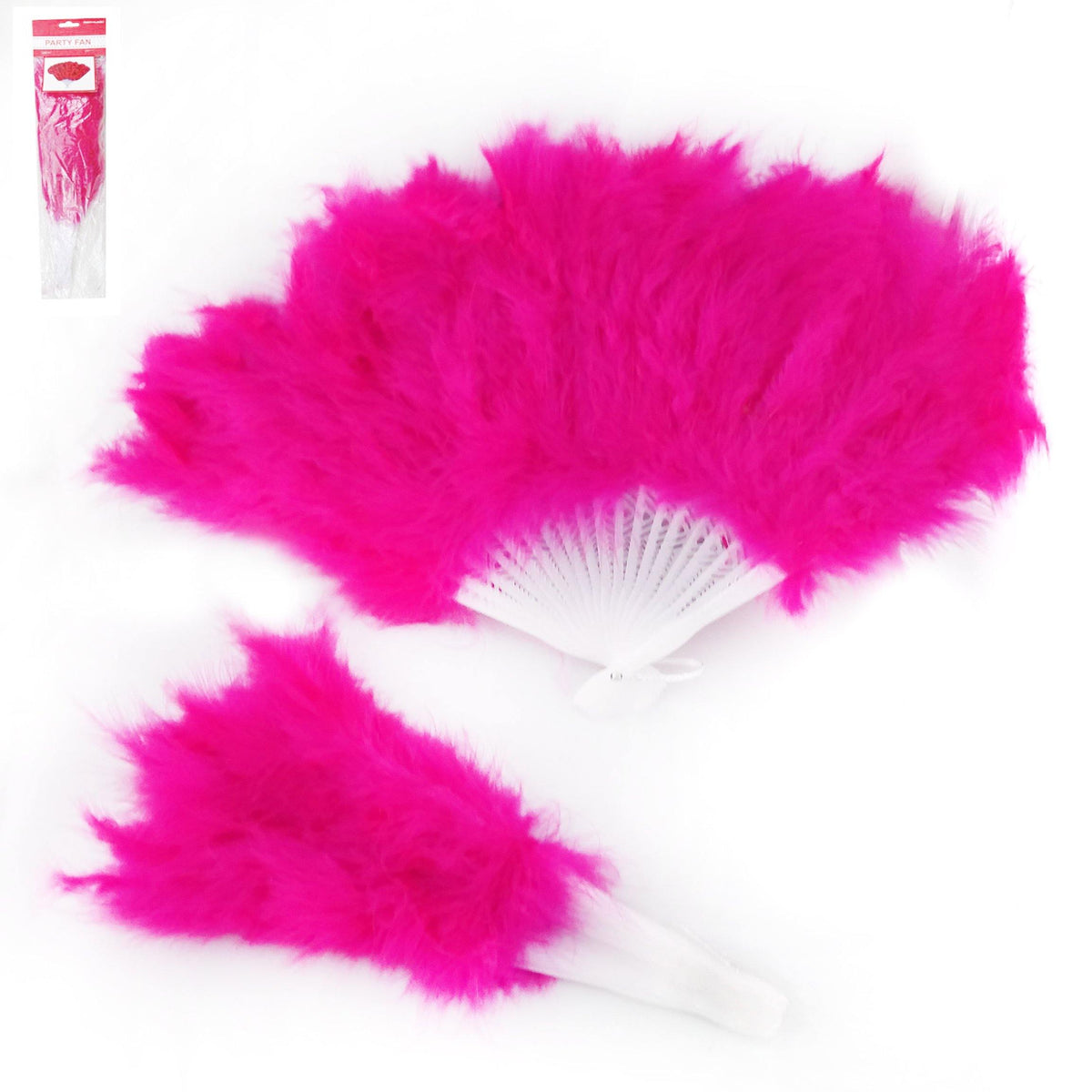 Pink Feather Fan | The Base Warehouse