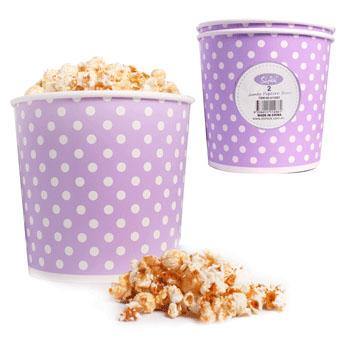 2 Pack Lavender Jumbo Popcorn Box | The Base Warehouse