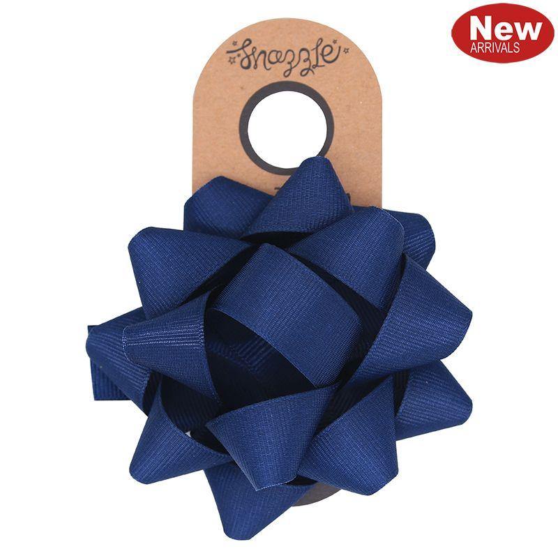 Navy Blue Grosgrain Confetti Bow | The Base Warehouse