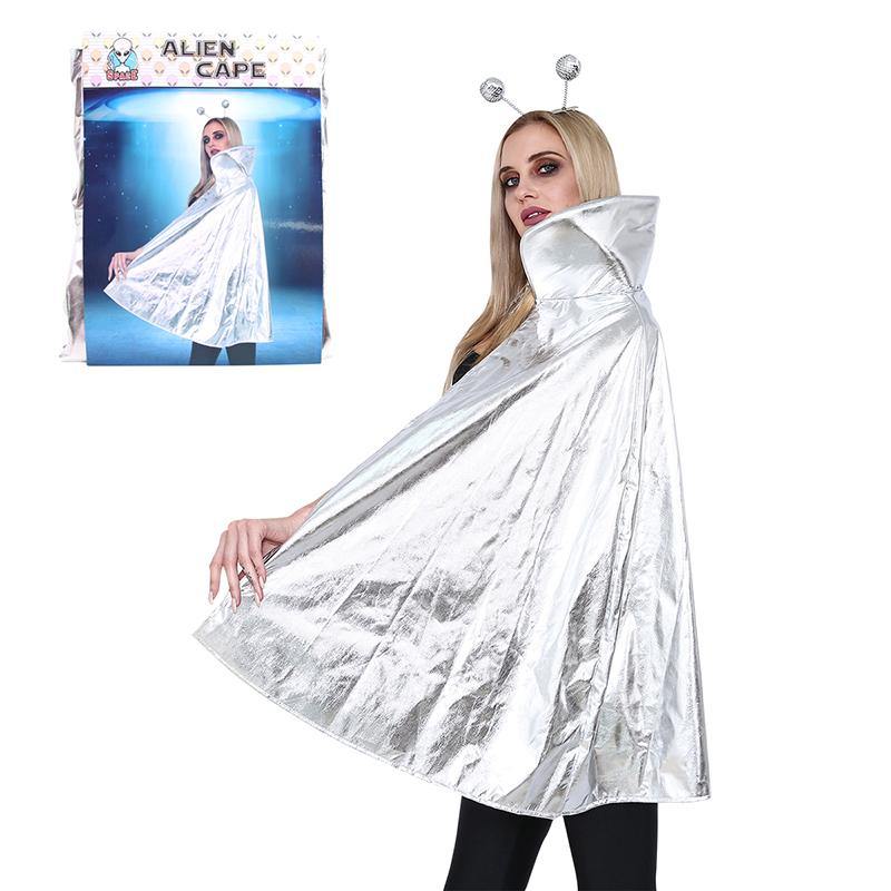 Silver Alien Cape | The Base Warehouse
