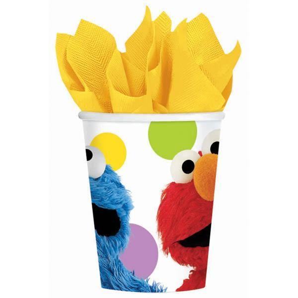 8 Pack Sesame Street Elmo Party Cups - 266ml | The Base Warehouse