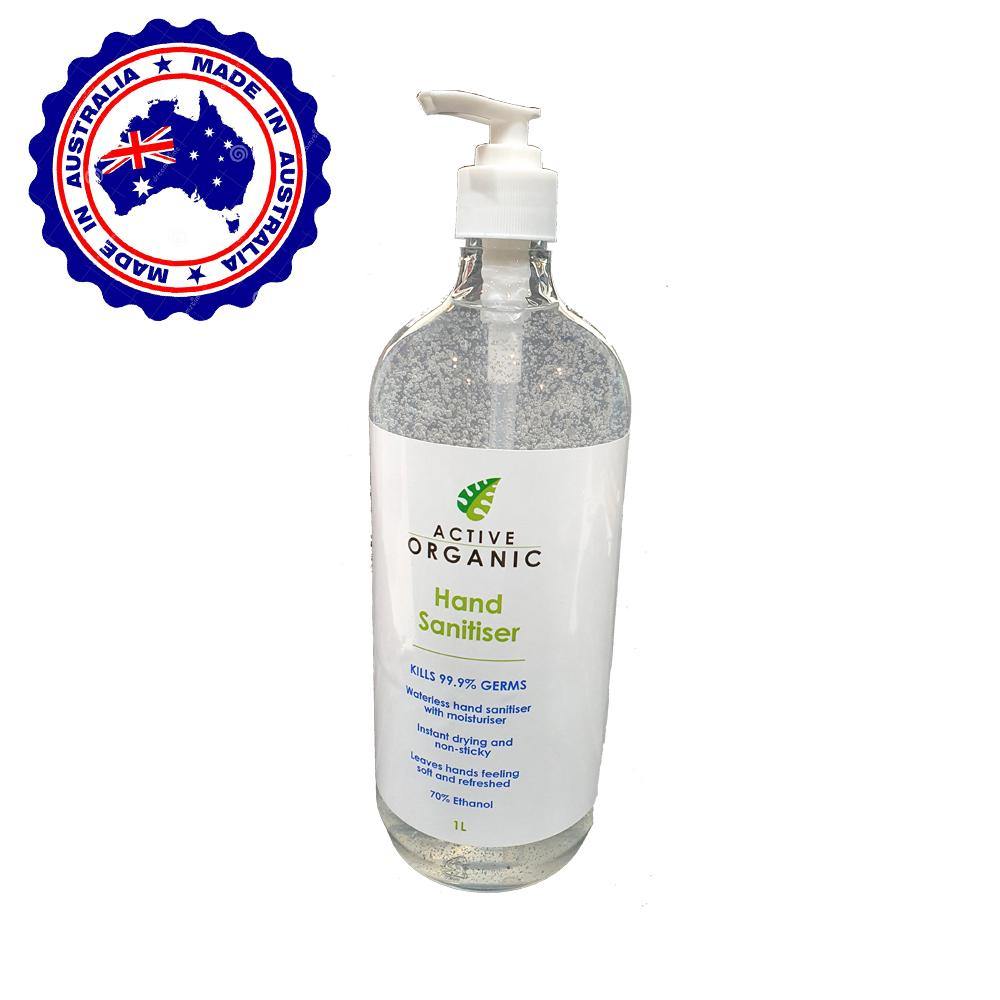 Active Organic Hand Sanitiser - 1L | The Base Warehouse