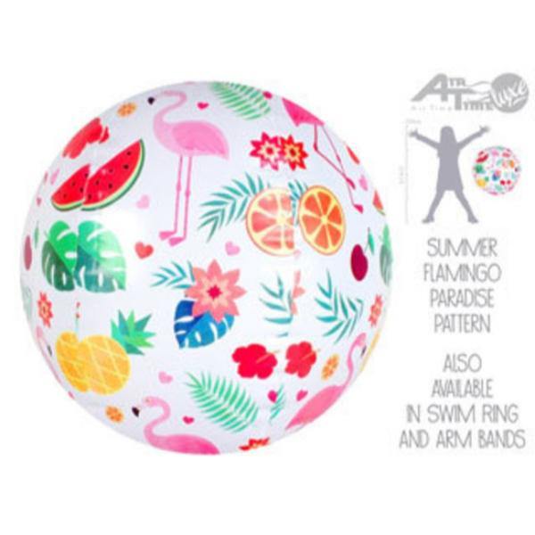 Kids Beach Ball Flamingo Paradise - 50cm | The Base Warehouse