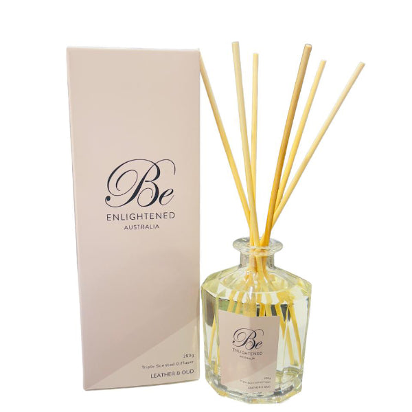 Be Enlightened Leather And Oud Diffuser | The Base Warehouse