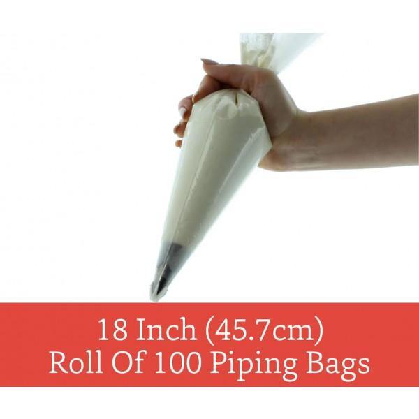 100 Pack Biodegradable Piping Icing Bags - 45cm | The Base Warehouse
