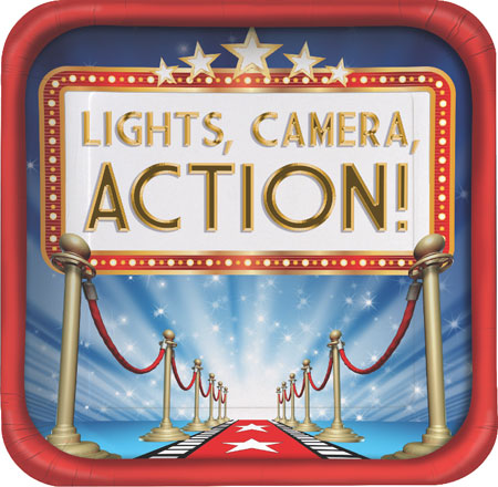 9 Pack Hollywood Movie Dinner Plates | The Base Warehouse