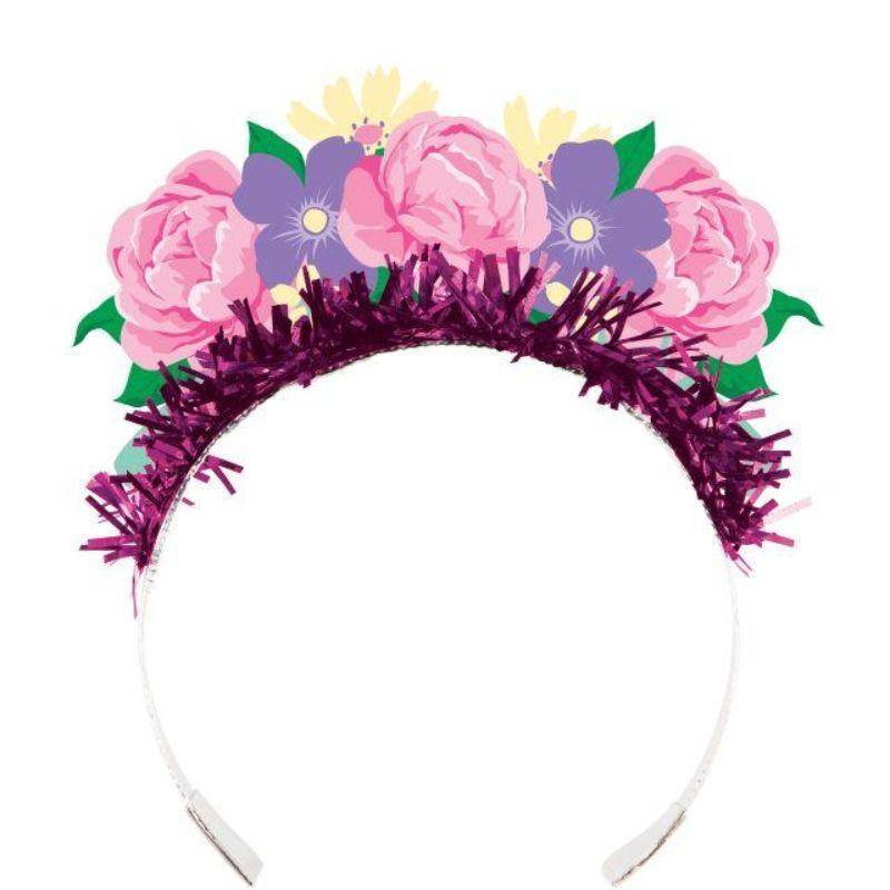 4 Pack Floral Tea Party Tiaras | The Base Warehouse