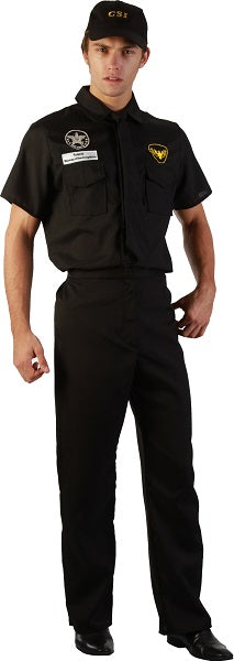 Mens CSI Cop Secret Agent Costume | The Base Warehouse