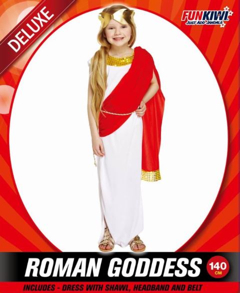 Girls Roman Goddess Costume - Tall | The Base Warehouse