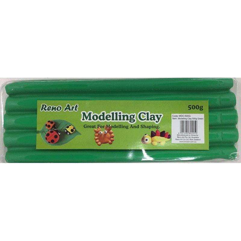 Green Modelling Clay - 500g | The Base Warehouse