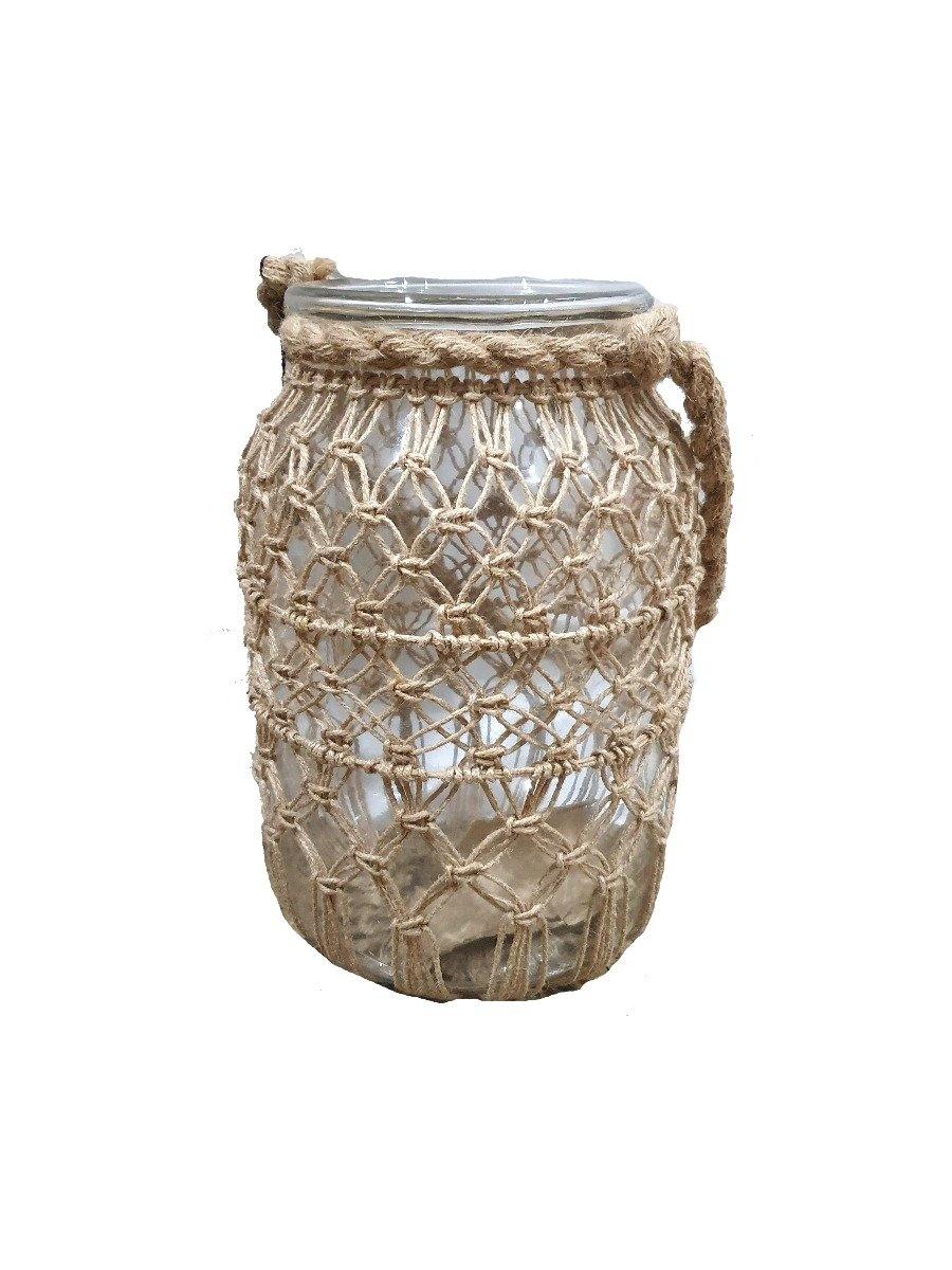 Medium Roosa Jute Weave Jar - 30cm x 20cm | The Base Warehouse